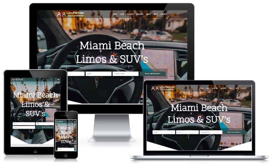 Demo Website Designs for Limos - Limo Partner
