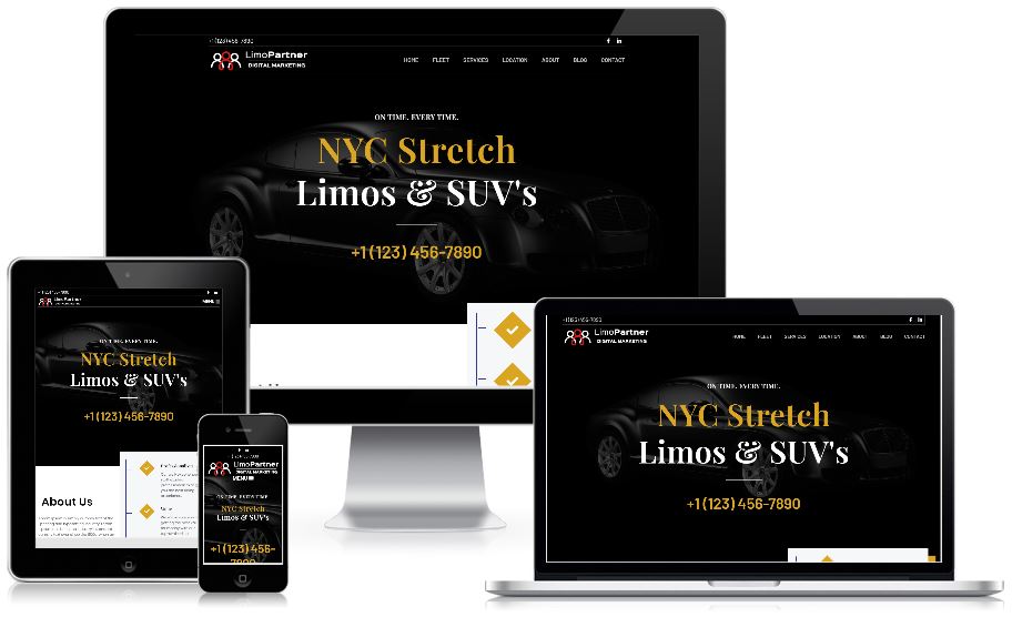 Demo Website Designs for Limos - Limo Partner