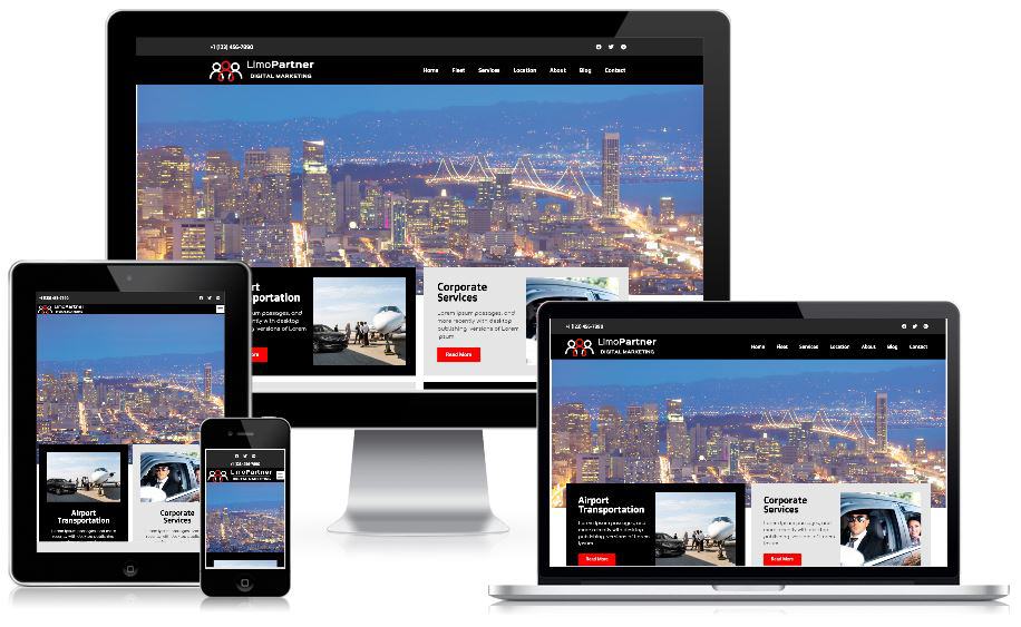 Demo Website Designs for Limos - Limo Partner