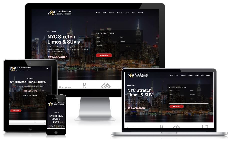 Demo Website Designs for Limos - Limo Partner